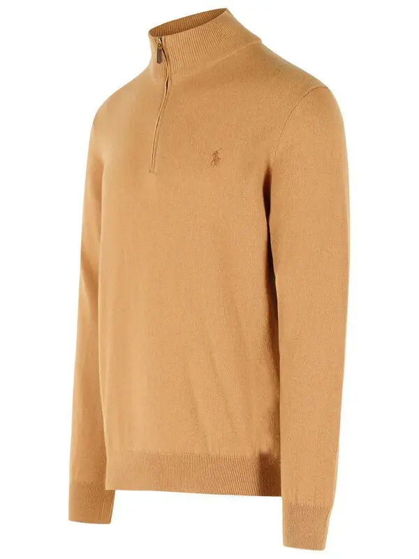 Polo Ralph Lauren Half-zip Long-sleeve Sweater - Nude