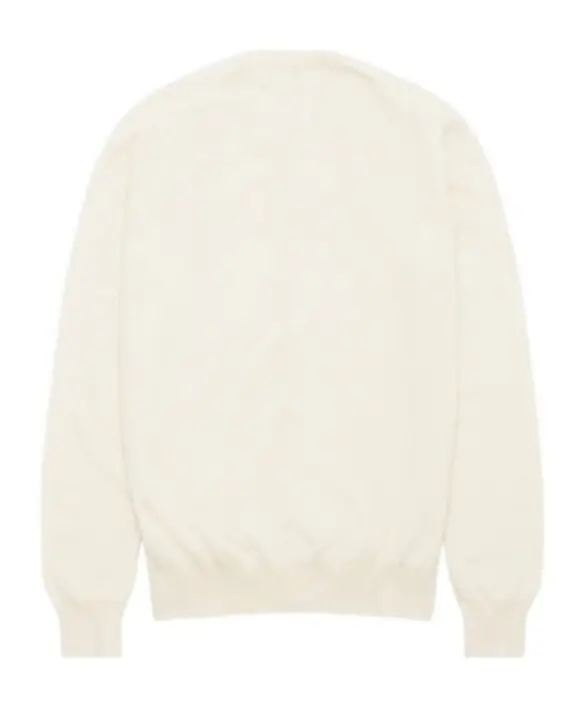Play Comme Des Garcon Heart-patterned Crew-neck Cardigan - Natural