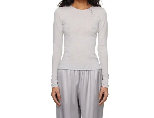 SKIMS Translucent Knitted Cashmere T-shirt