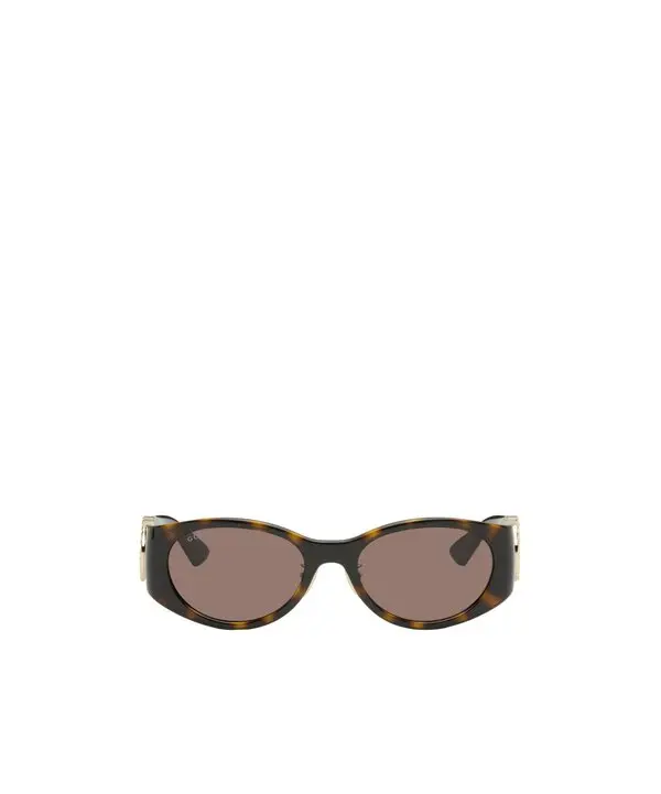 Gucci Square Frame Sunglasses - Brown