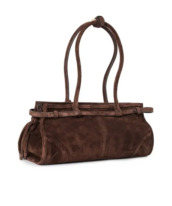 Prada Bonnie Medium Suede Handbag