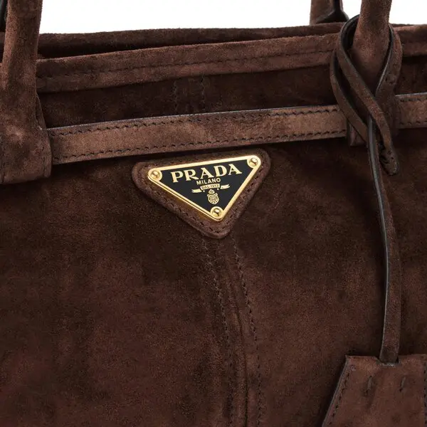 Prada Bonnie Medium Suede Handbag