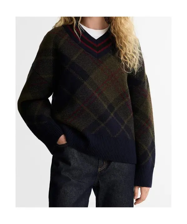 Barbour Argyle V-neck Jumper