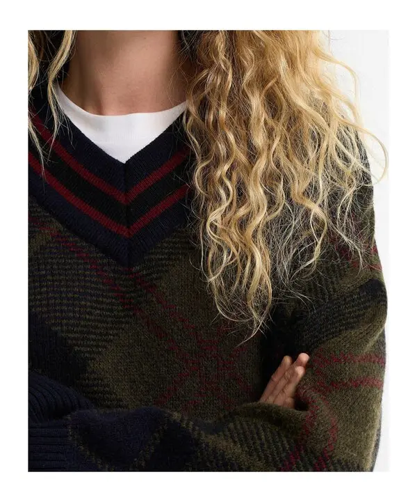 Barbour Argyle V-neck Jumper