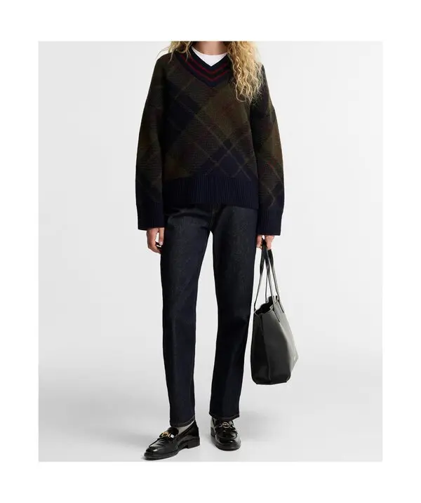 Barbour Argyle V-neck Jumper