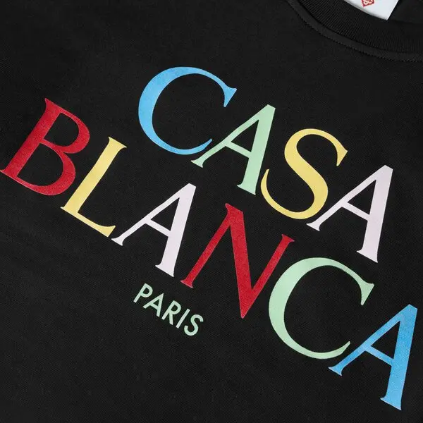 Casablanca Cropped Crew Neck T-shirt