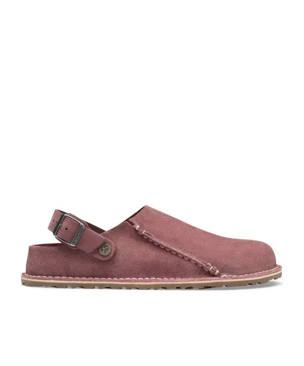BIRKENSTOCK Lutry Premium Suede Clogs - Pepper