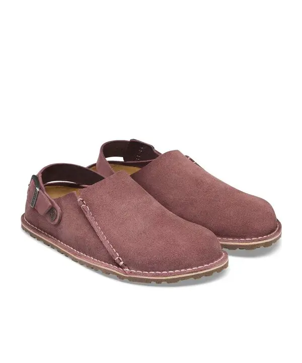 BIRKENSTOCK Lutry Premium Suede Clogs - Pepper