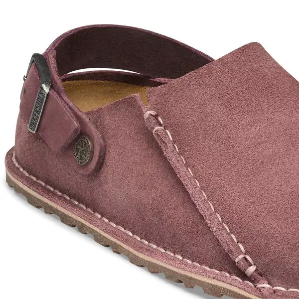 BIRKENSTOCK Lutry Premium Suede Clogs - Pepper
