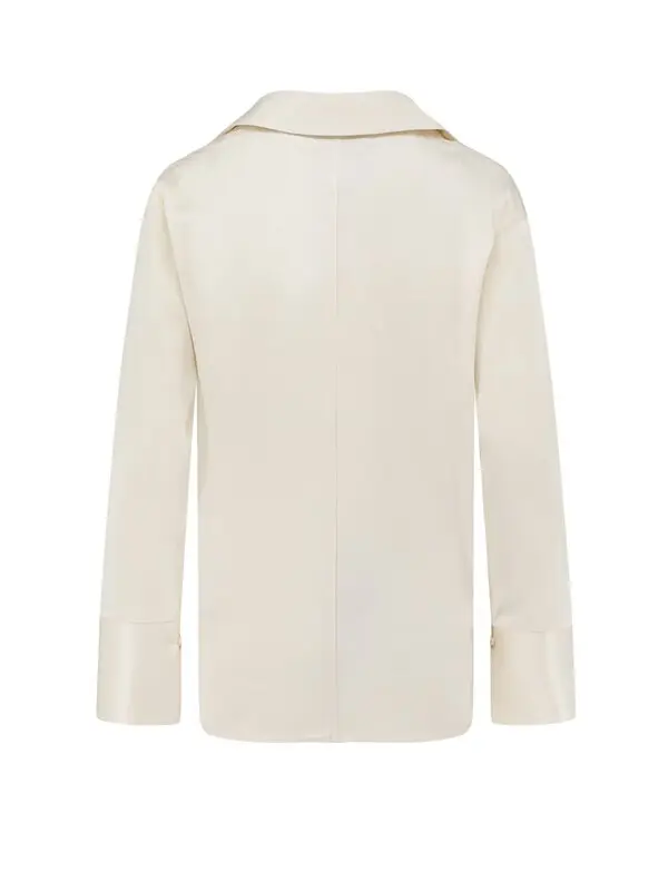 SEMICOUTURE V-neck Collared Shirt
