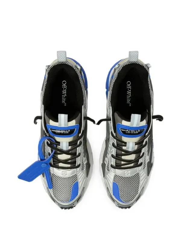 Off-White Panel Lace-up Sneakers - Gryblu