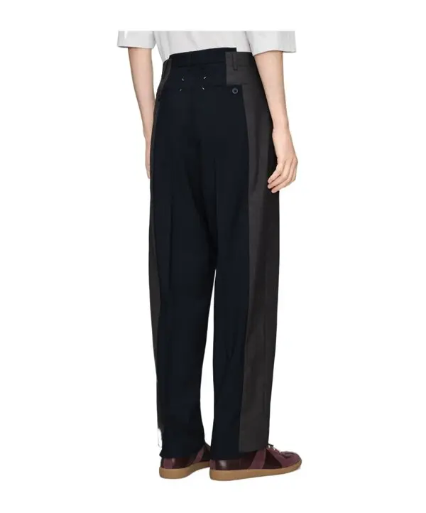 MAISON MARGIELA Two-tone Virgin Wool Trousers