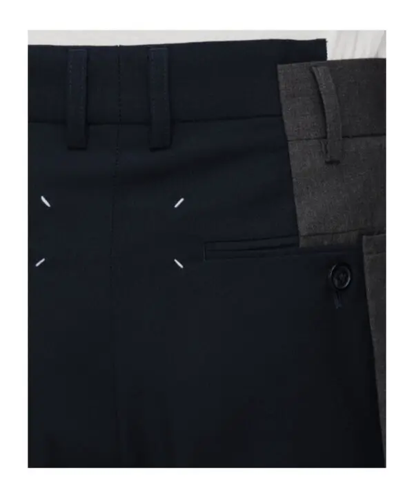 MAISON MARGIELA Two-tone Virgin Wool Trousers