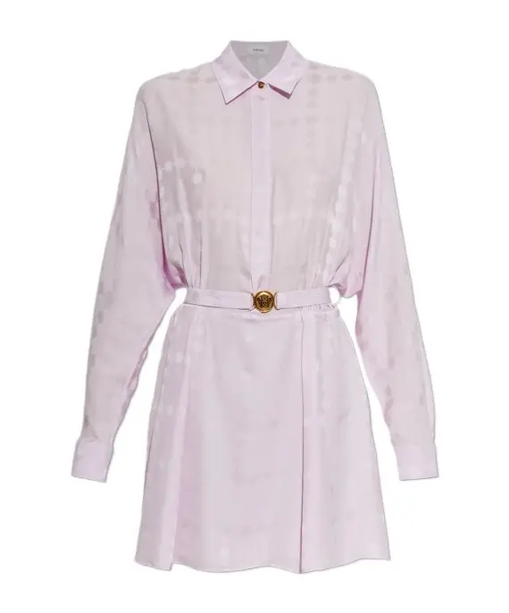 Versace Long-sleeved Belted Dress - No