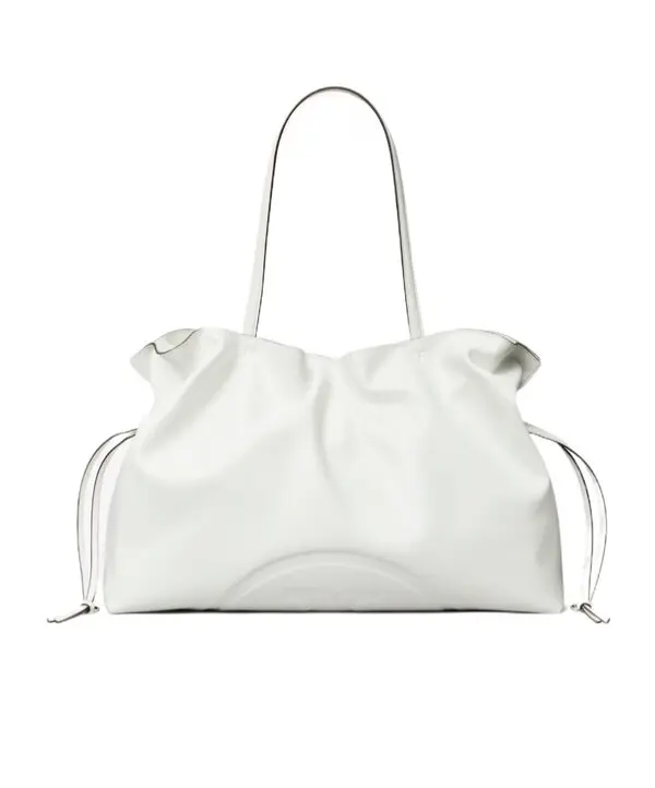 Tory Burch Ella Natuura Drawstring Tote - White