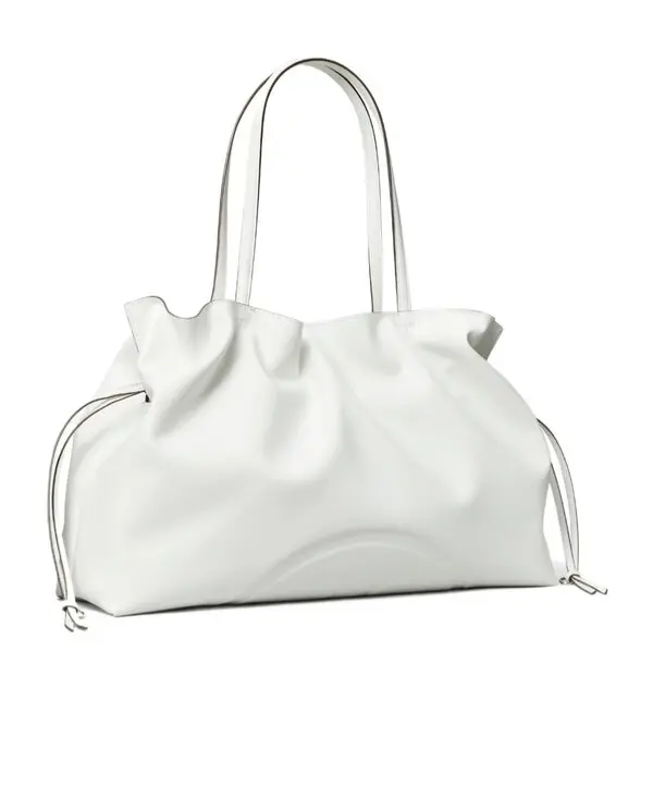 Tory Burch Ella Natuura Drawstring Tote - White