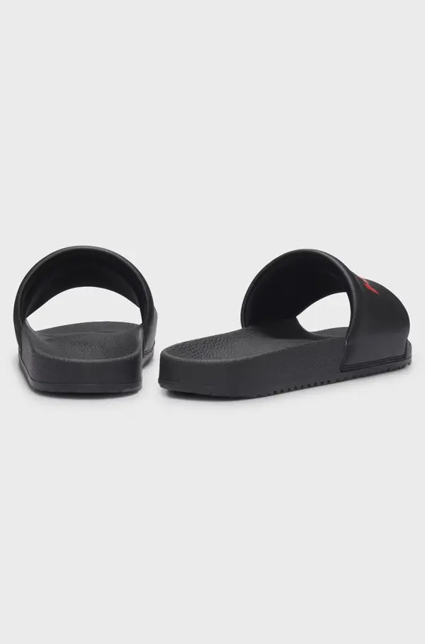 Hugo Boss Slides With Padded Strap And Contrast Logo