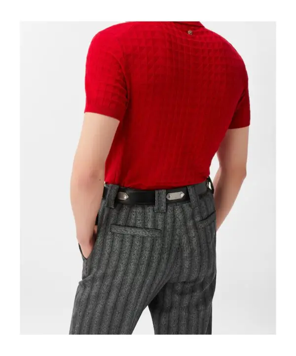 Versace Wool Knit Polo