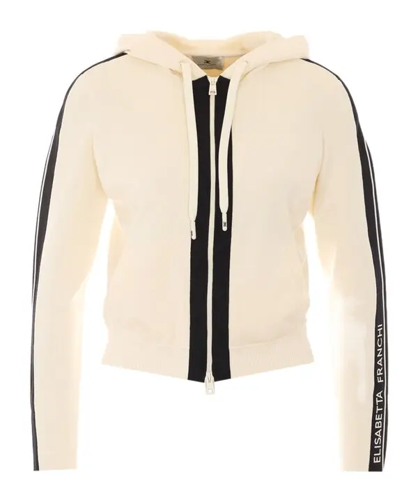 Elisabetta Franchi Logo-trim Zip Hoodie - No