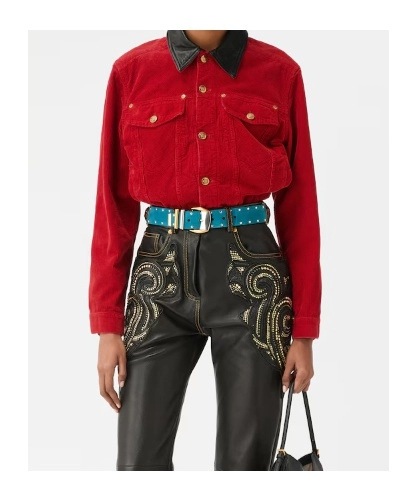 Versace Corduroy Velvet Blouson