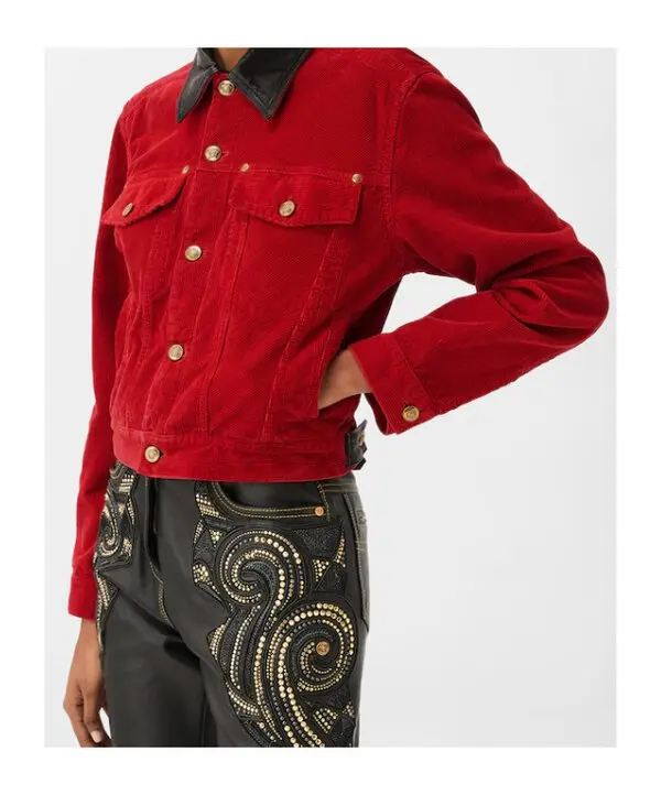 Versace Corduroy Velvet Blouson