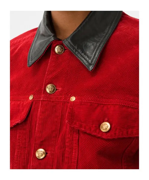 Versace Corduroy Velvet Blouson