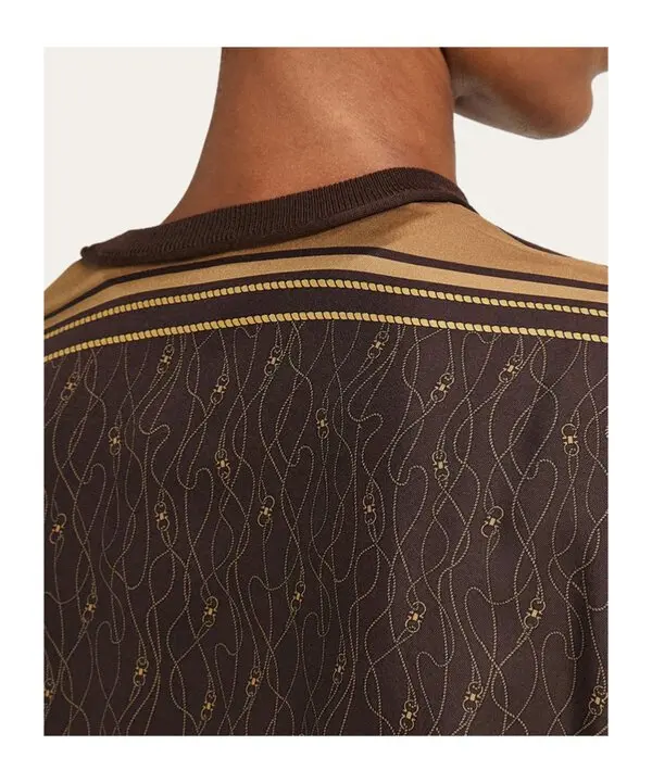 FERRAGAMO Cardigan With Silk Panel Detail