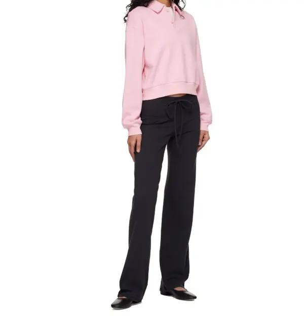 SKIMS Thermal Polo Shirt - Pink