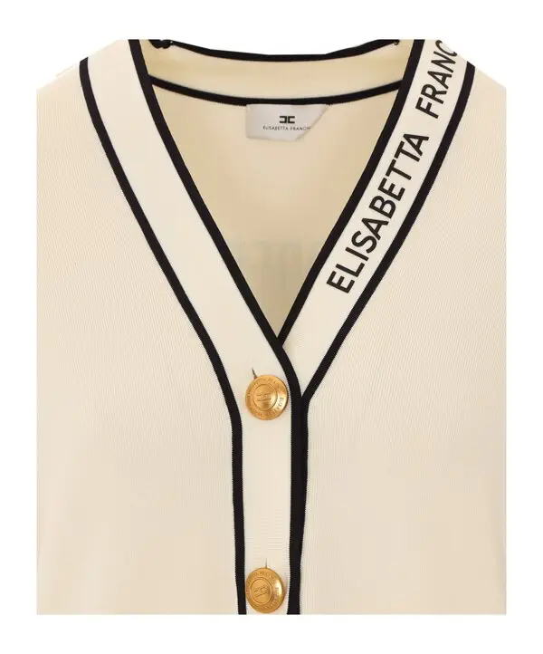 Elisabetta Franchi Long-sleeve Open-front Knit Cardigan