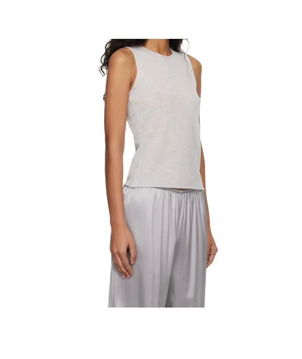 SKIMS Translucent Knitted Round-neck Pullover - Gray