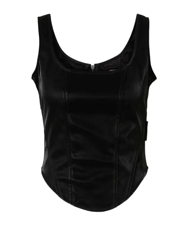 Off-White Zip-up Corset Top