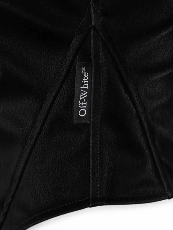 Off-White Zip-up Corset Top