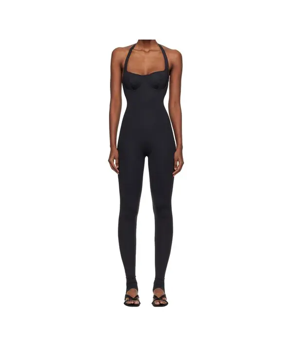 SKIMS Stretch Knit Bodysuit - Black