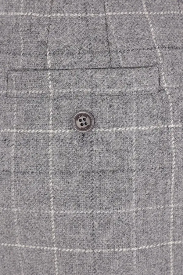 Thom Browne High-waisted Plaid Flannel Skirt - Medium Gray