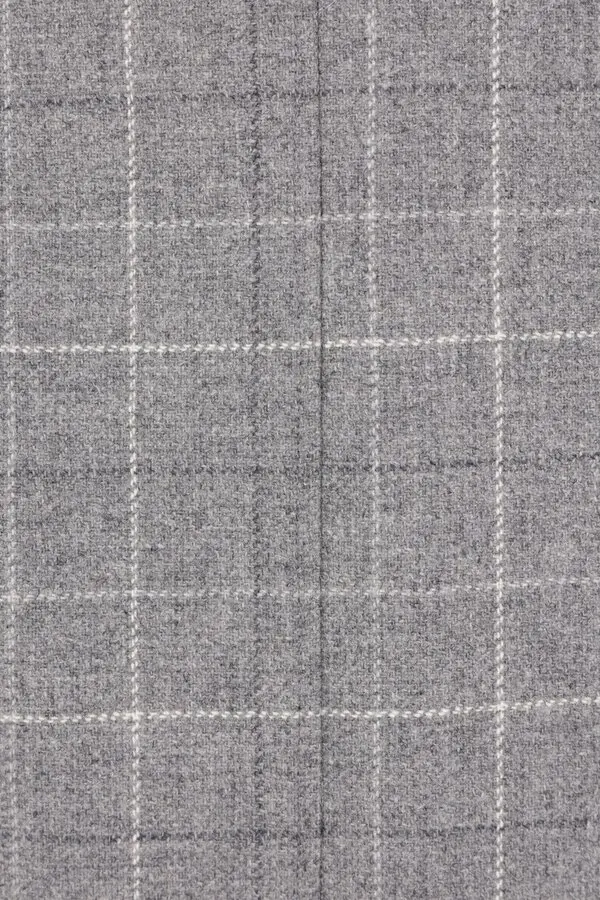 Thom Browne High-waisted Plaid Flannel Skirt - Medium Gray
