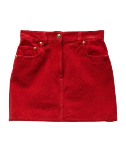 Versace Corduroy Mini Skirt