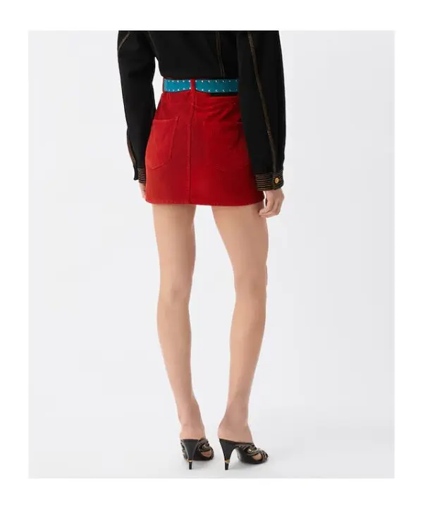 Versace Corduroy Mini Skirt