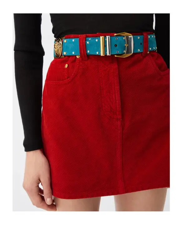 Versace Corduroy Mini Skirt