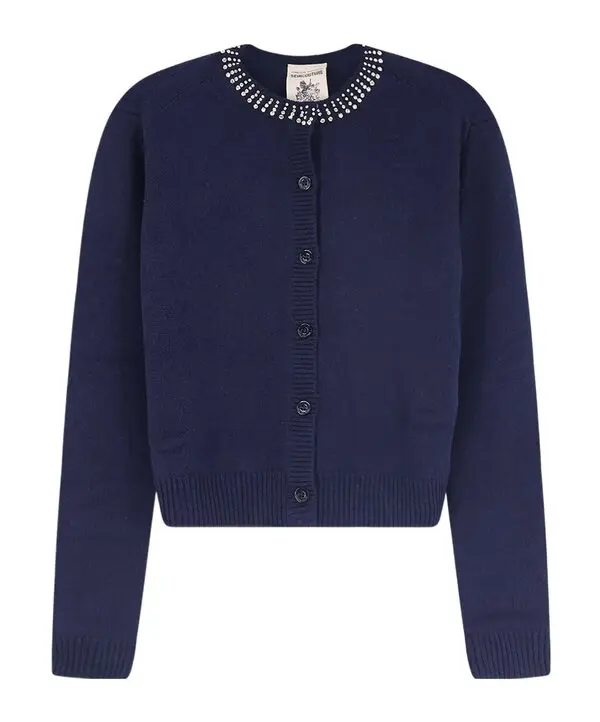 SEMICOUTURE Hennie Crystal-embellished Button-front Cardigan
