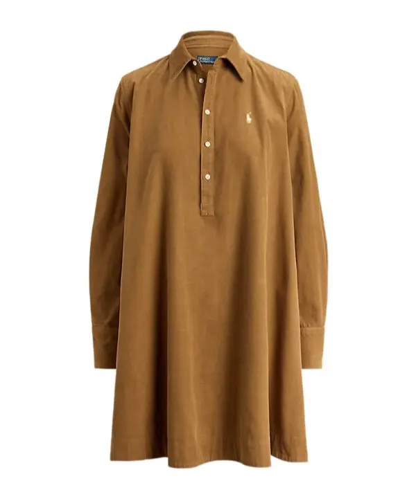 Polo Ralph Lauren Corduroy Shirtdress - Tan