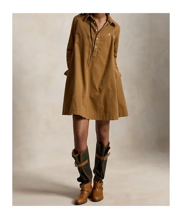 Polo Ralph Lauren Corduroy Shirtdress - Tan