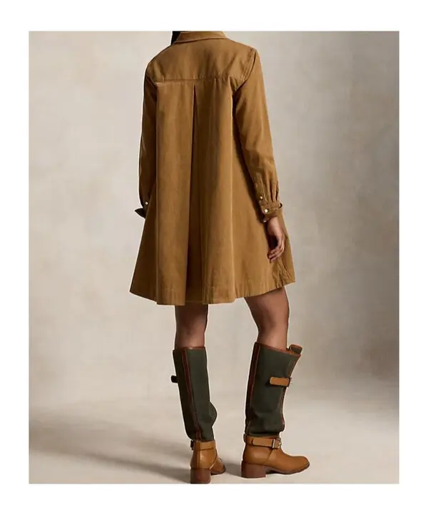 Polo Ralph Lauren Corduroy Shirtdress - Tan