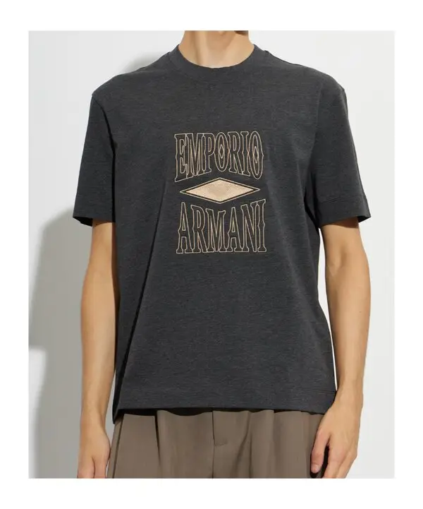 Emporio Armani Embroidered-logo T-shirt