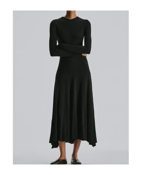 THE ROW Dina Dress - Black
