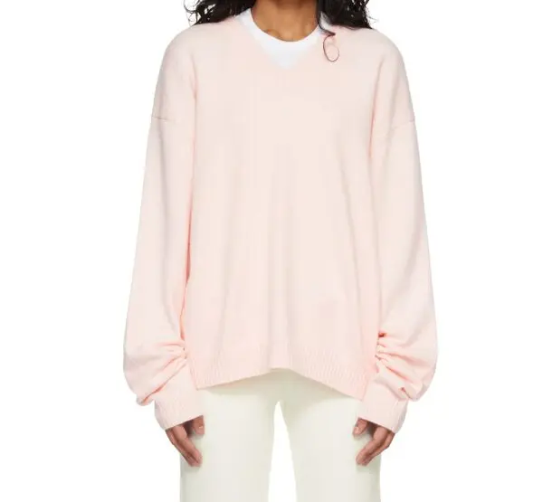 SKIMS V-neck Long Sleeve Sweater