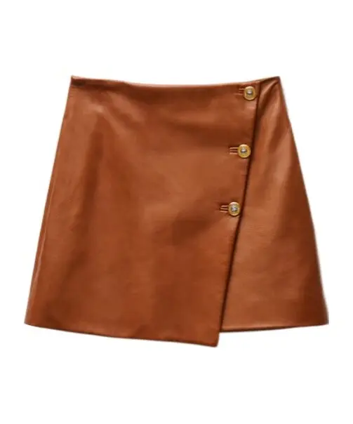 Versace Nappa Plonge Mini Skirt