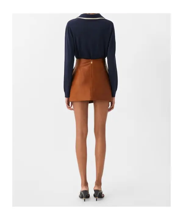 Versace Nappa Plonge Mini Skirt