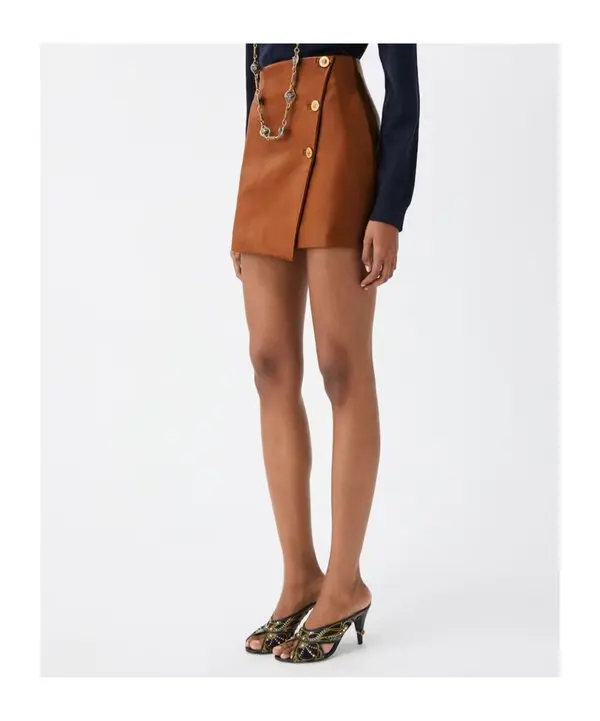 Versace Nappa Plonge Mini Skirt