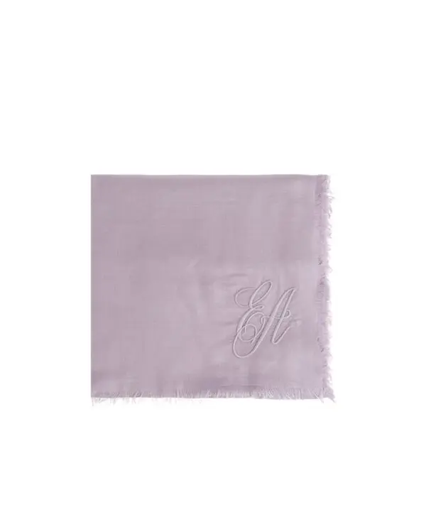 Emporio Armani Rectangular Scarf - Purple