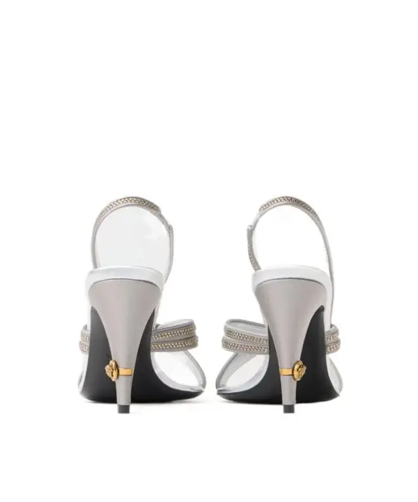 Versace Embellished Slingback Pumps
